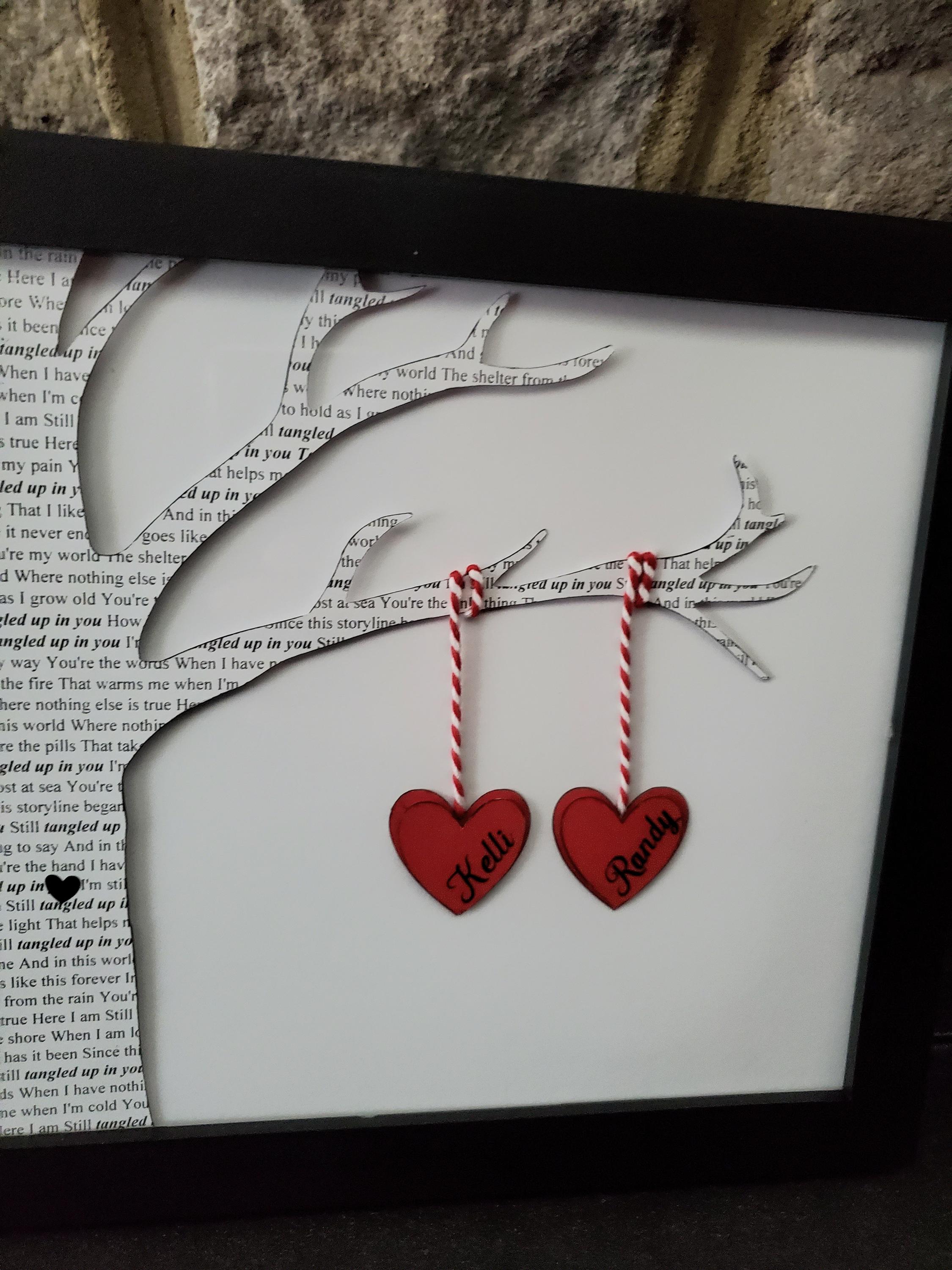 Our Song Tree With Hearts - Etsy