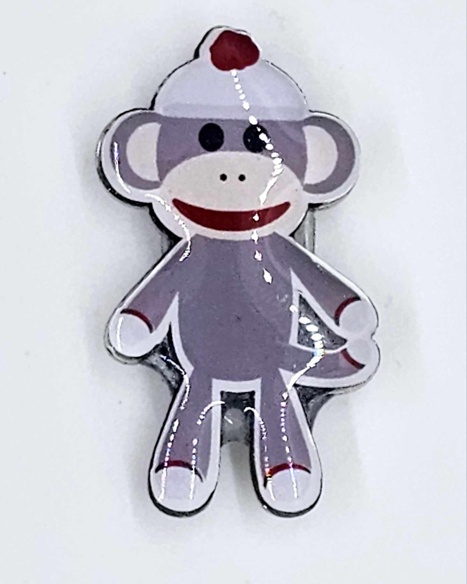 Sock Monkey Badge Reel - Etsy