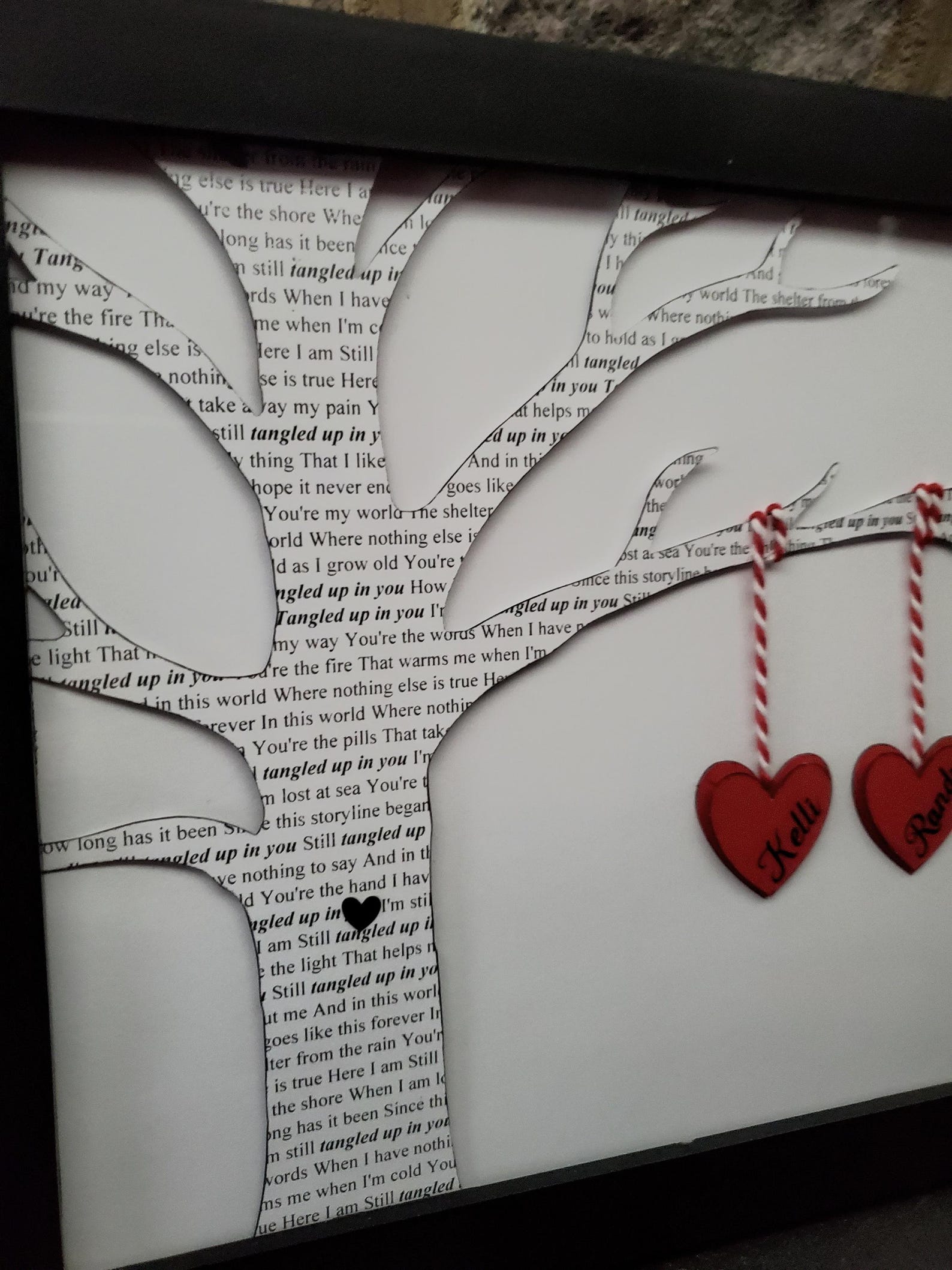 Our Song Tree With Hearts - Etsy