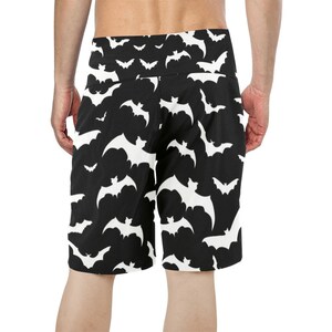 Mens Gothic Vampire Bat Beach Shorts Board Shorts Bathing Suit Surfer ...
