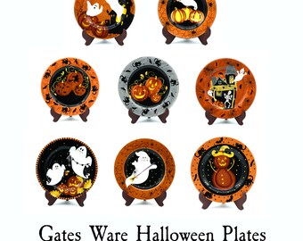 Halloween Plates Ceramic - Etsy