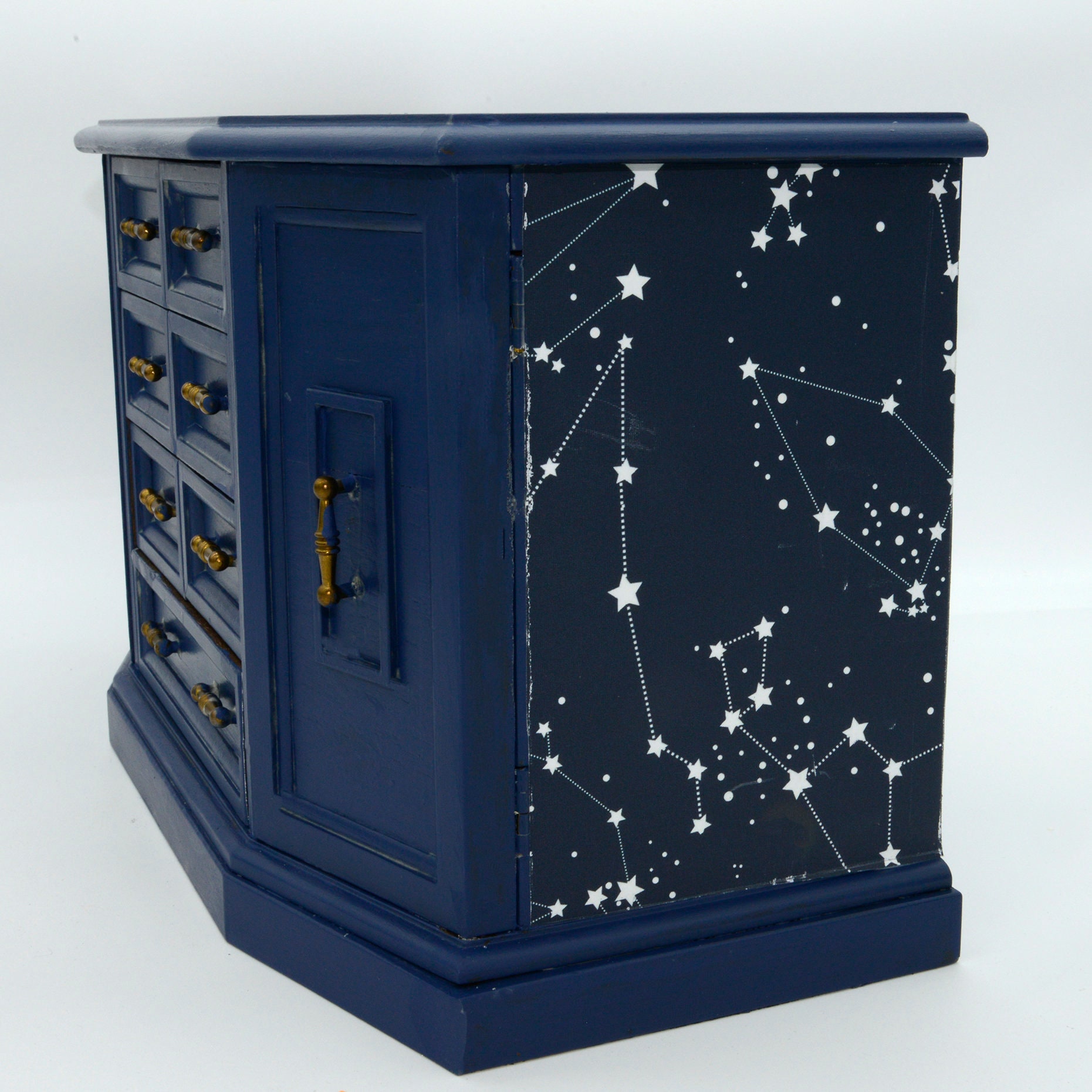 Personalized Zodiac Jewelry Box Vintage Upcycled Astrology - Etsy