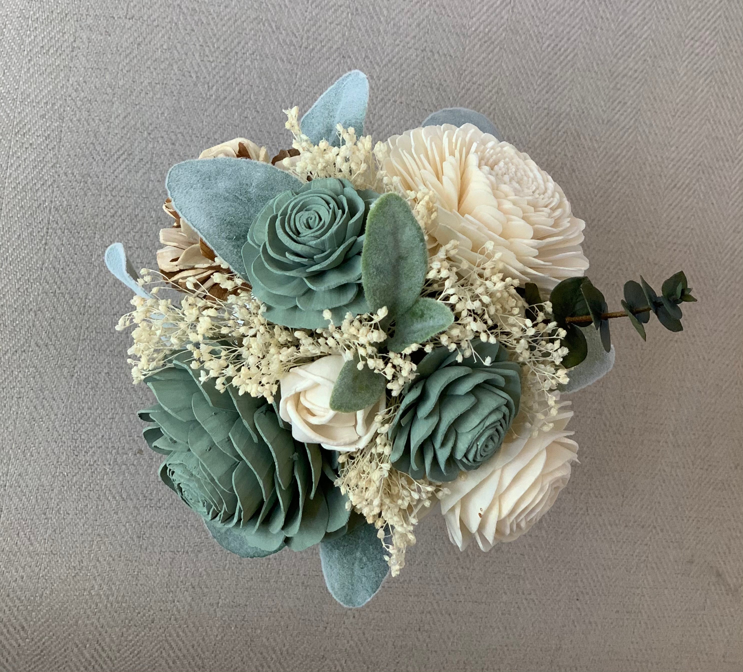 Wood Flower Mini Bouquet, Sola Wood Flowers, Wooden Flower Bouquet ...