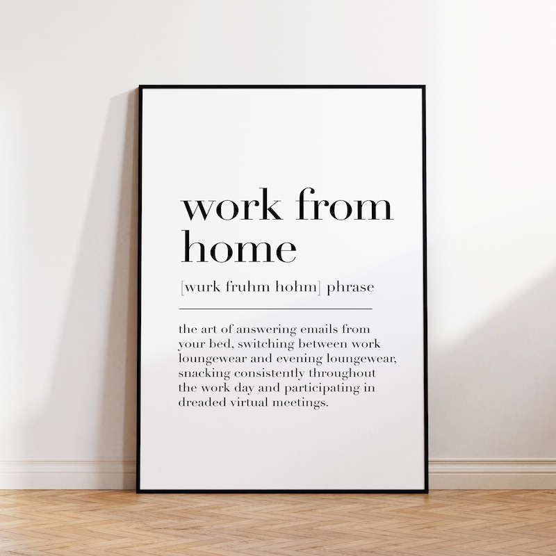 Work From Home Sign - Etsy