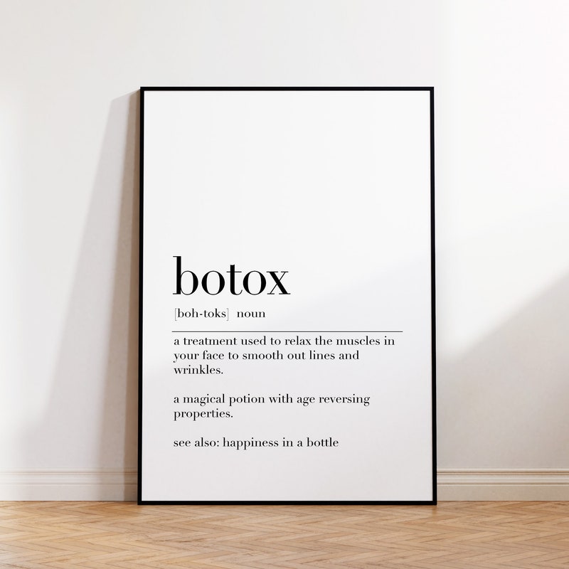 Botox Wall Art - Etsy