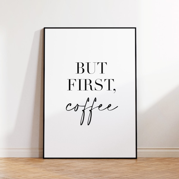 First Coffee Print - Etsy