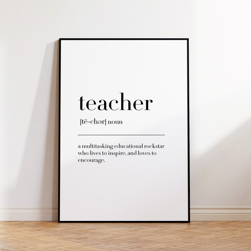 Teacher Wall Art - Etsy