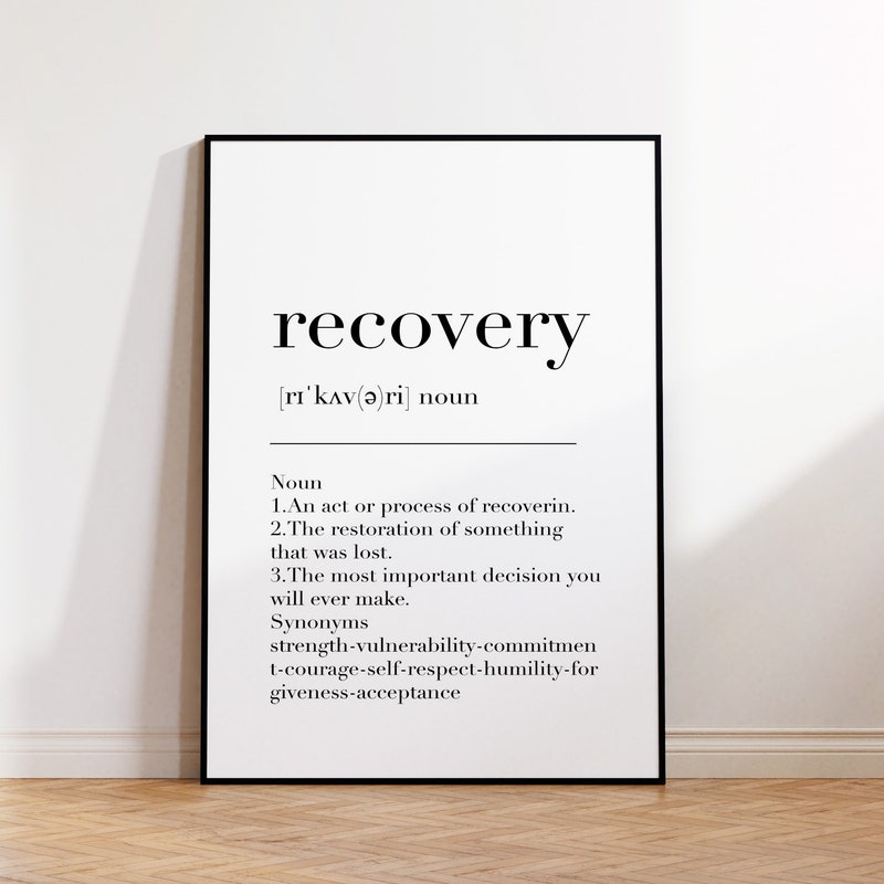 Recovery Posters - Etsy