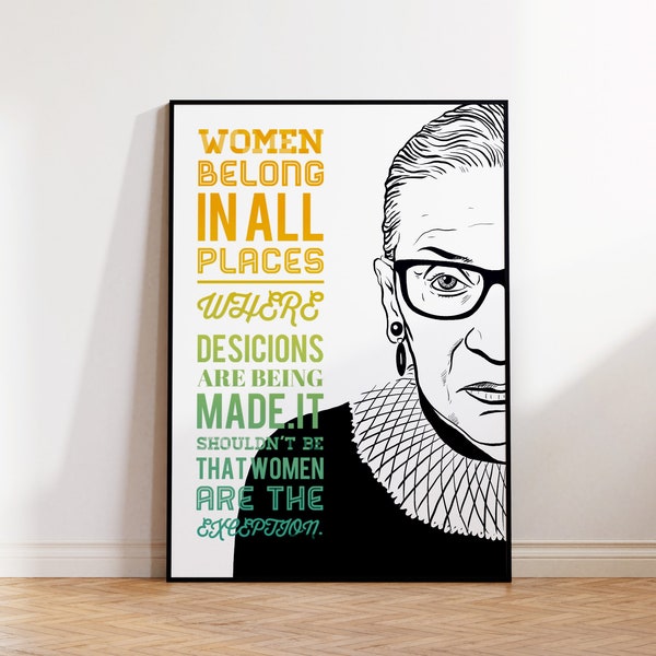 Rbg Quote Art - Etsy