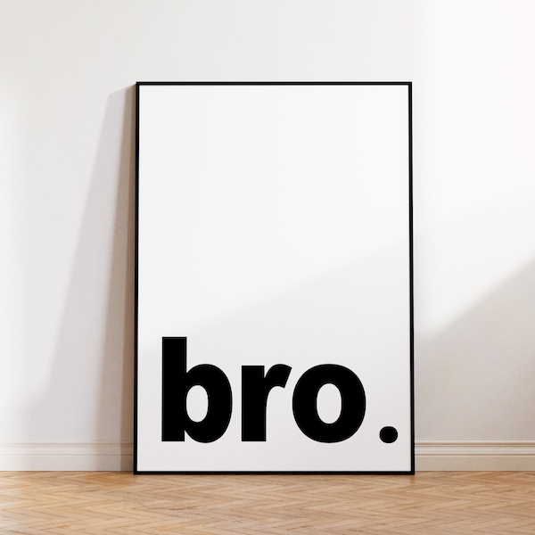 Bro Wall Art - Etsy