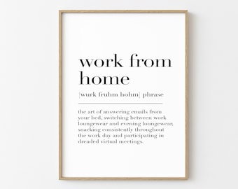 Work From Home Sign - Etsy