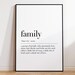 Family, Family Print, Family Poster, Family Definition, Definition ...