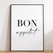 Bon Appetit Definition, Bon Appetit Print, Bon Appetit Poster, Bon ...