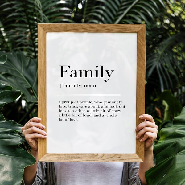 Family Definition - Etsy