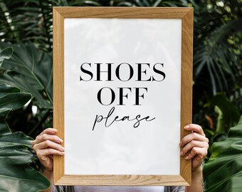 Shoes off Please Sign - Etsy