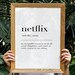 Netflix Netflix Print Netflix Poster Netflix Definition | Etsy