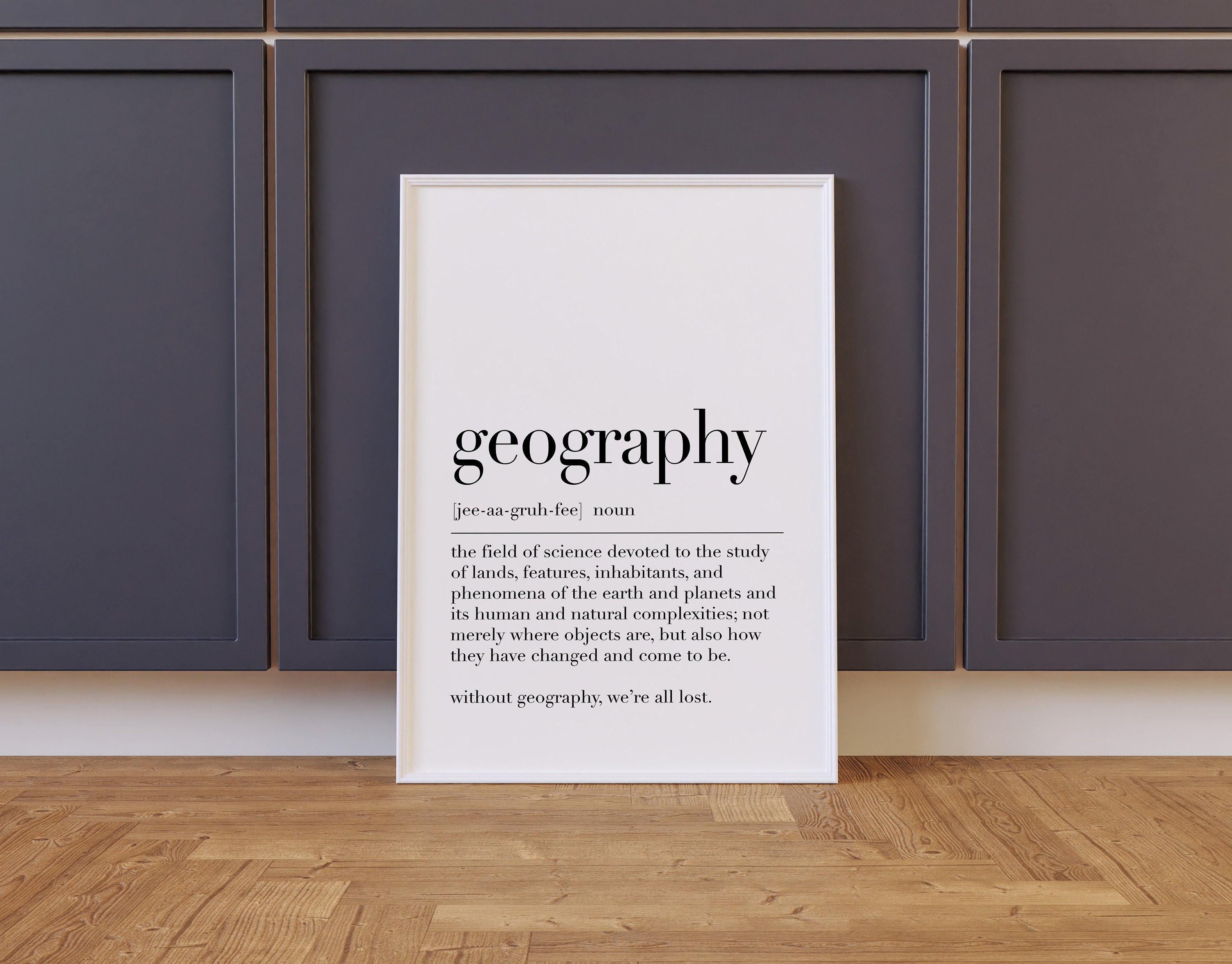 Geography, Geography Definition Print, Classroom Decor, Teacher Funny ...