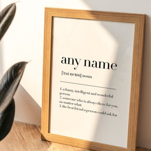 Personalized Name Definition,any Name Print,best Friend Definition ...