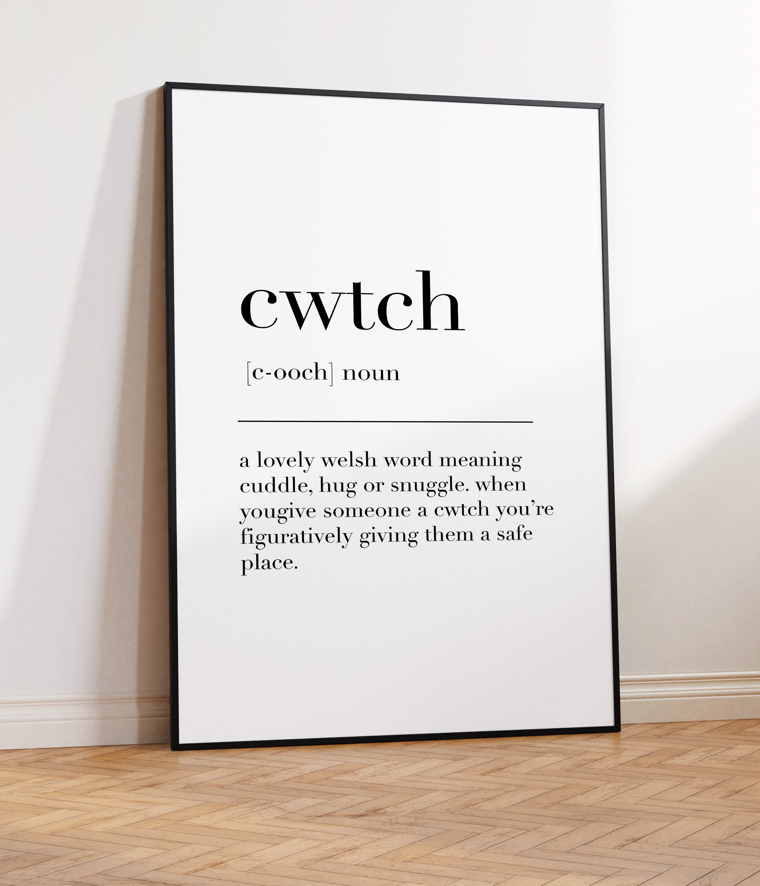 Cwtch Definition Print, Cwtch Poster, Cwtch Print, Home Decor, Cwtch ...