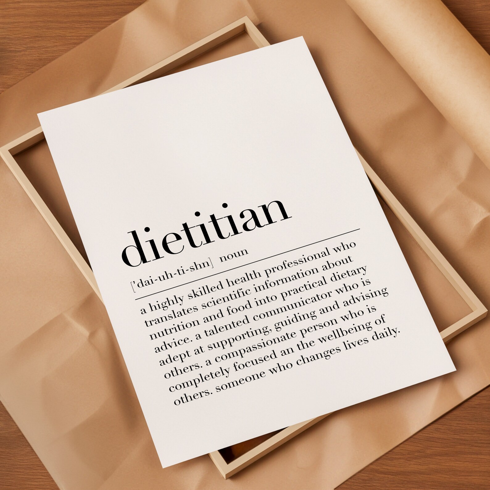 Dietitian, Dietitian Print, Dietitian Poster, Dietitian Definition ...