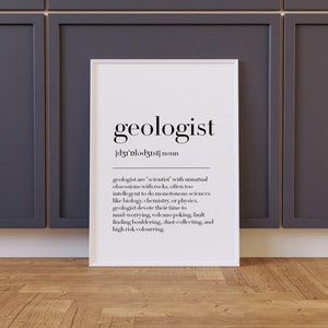 Geologist, Geologist Print, Geologist Poster, Geologist Definition ...
