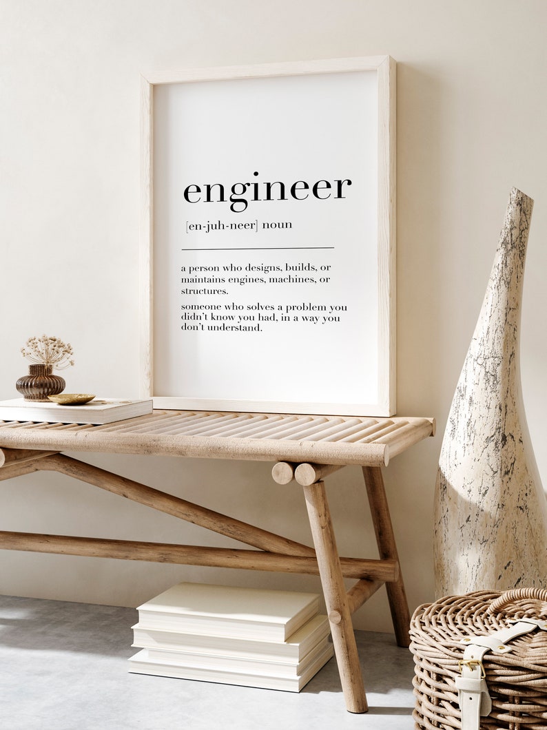 Engineer Engineer Print Engineer Poster Gift for Engineer - Etsy