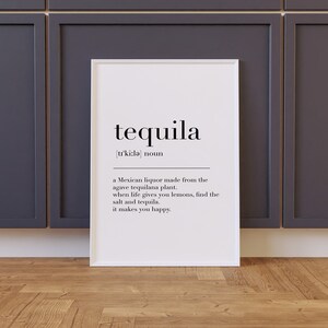 Tequila, Tequila Print, Tequila Poster, Tequila Wall Decor Poster ...