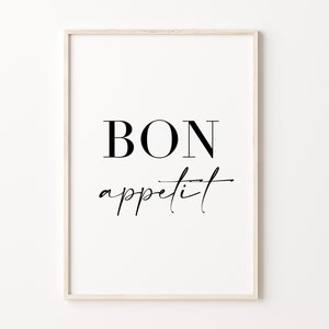 Bon Appetit Definition, Bon Appetit Print, Bon Appetit Poster, Bon ...