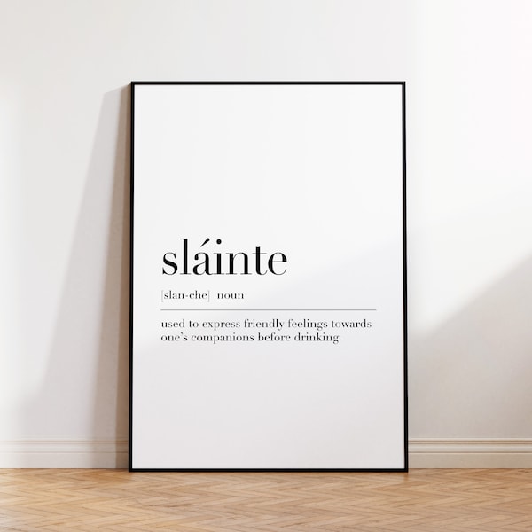 Slainte Print - Etsy