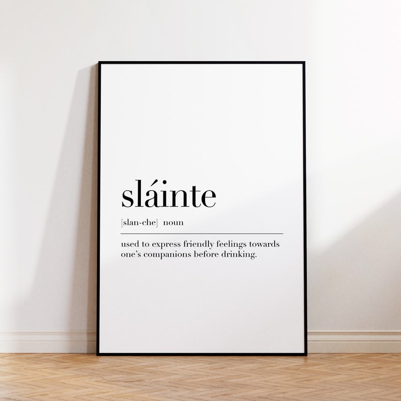 Slainte Print - Etsy