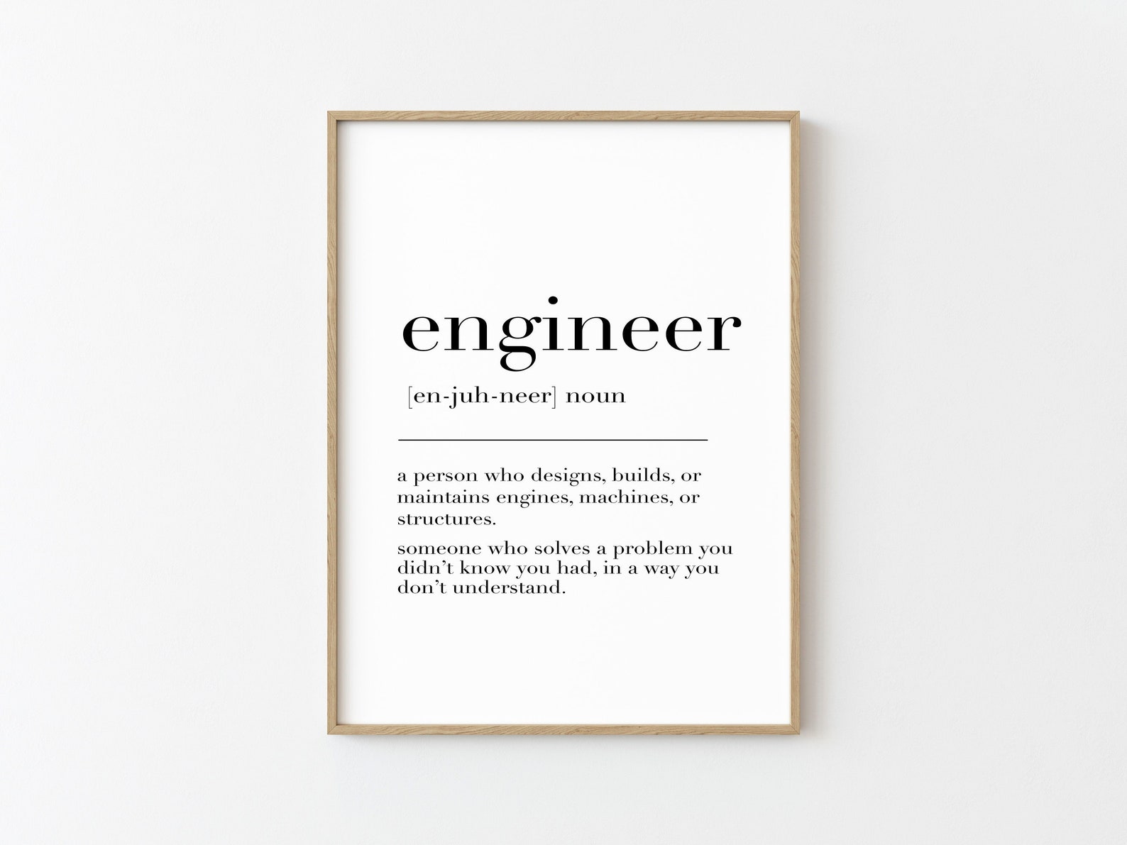 Engineer Engineer Print Engineer Poster Gift for Engineer - Etsy