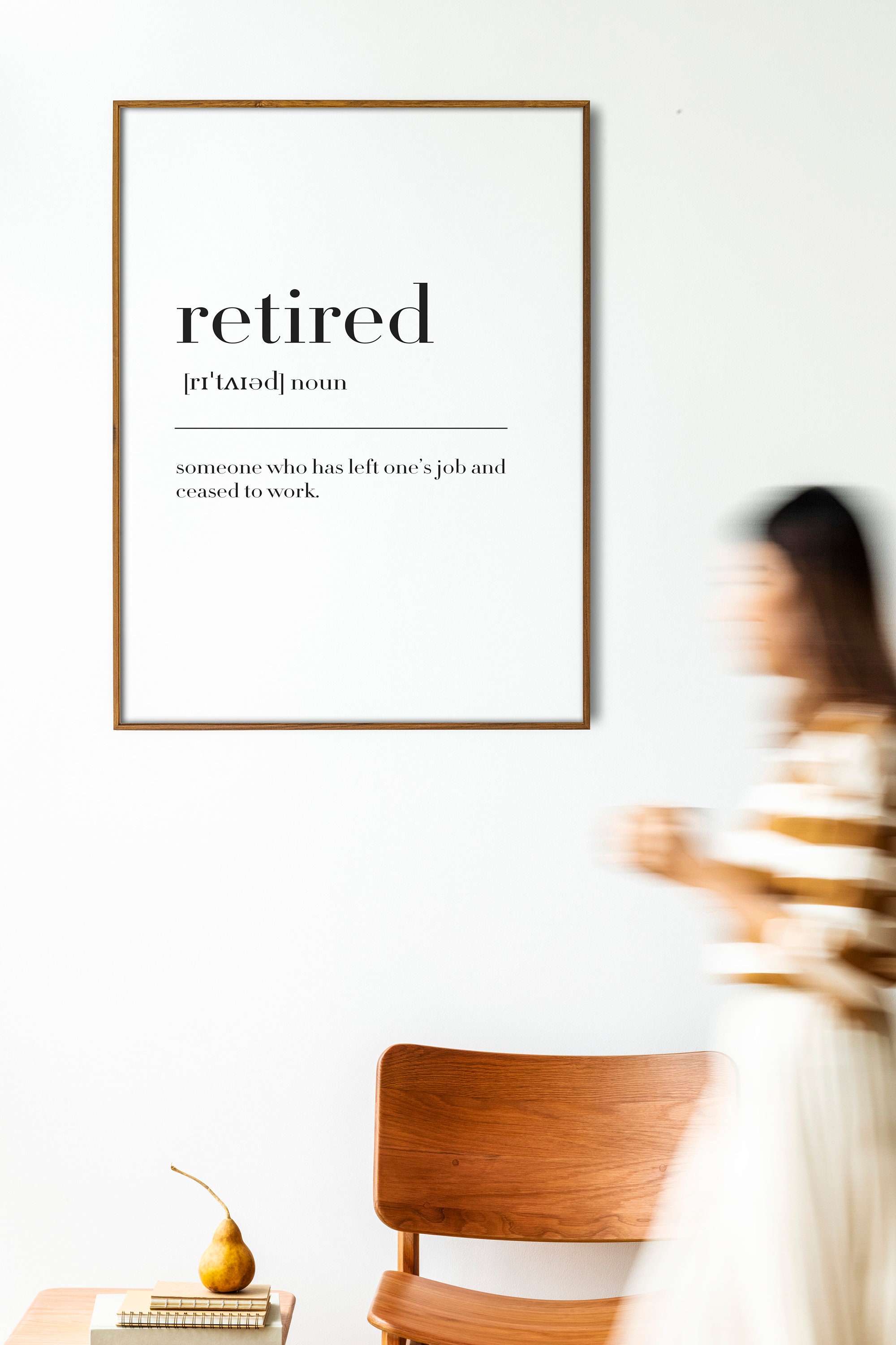Retired Definition Print Retirement Poster Retired Print - Etsy