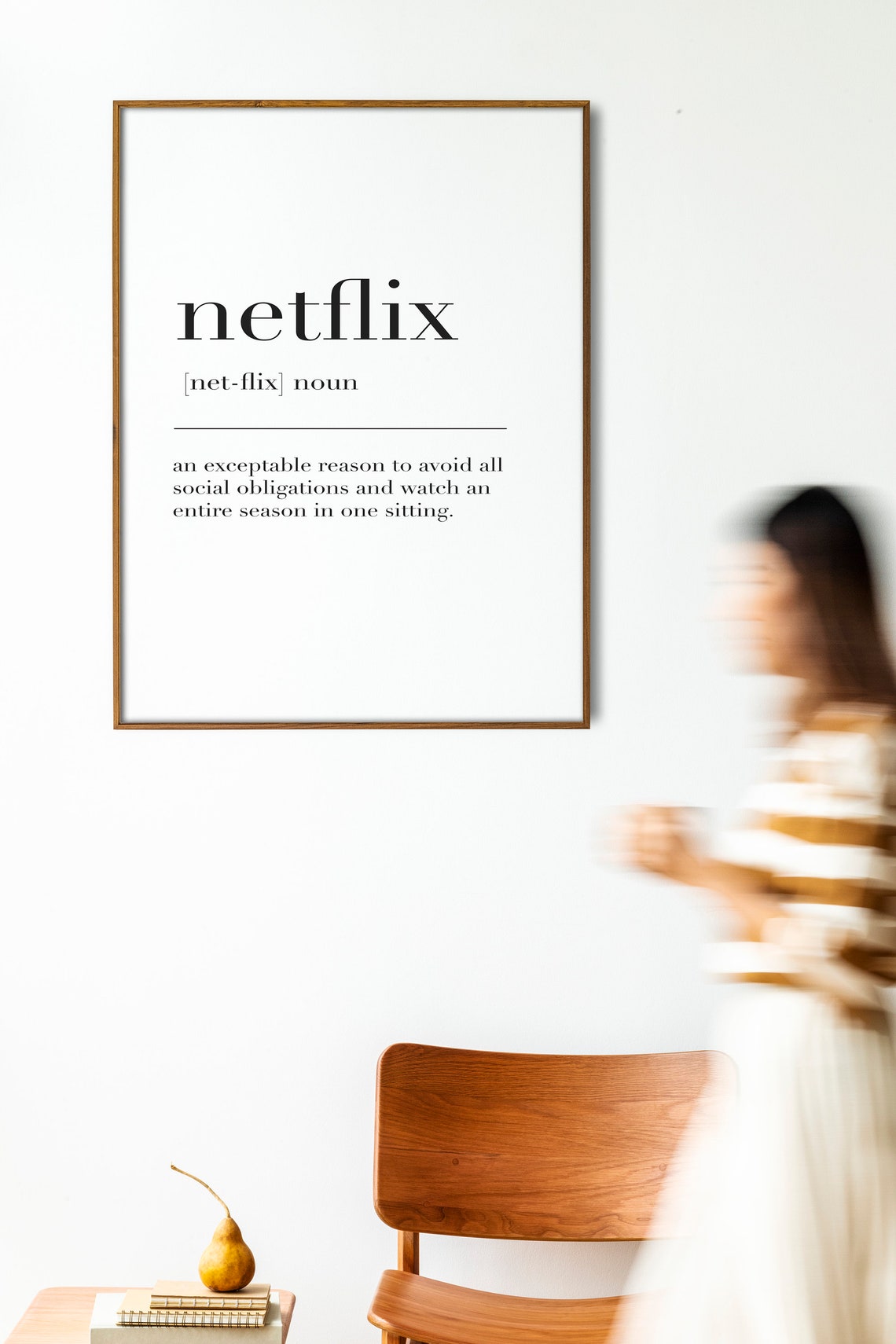 Netflix Netflix Print Netflix Poster Netflix Definition | Etsy