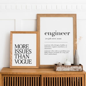Engineer, Engineer Print, Engineer Poster, Gift for Engineer, Engineer ...
