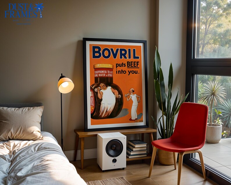 Bovril Vintage Poster, Retro Kitchen Wall Art, Classic Food Decor - Etsy