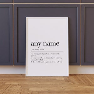 Personalized Name Definition,any Name Print,best Friend Definition ...