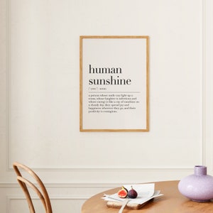 Human Sunshine Definition, Human Sunshine Quote, Human Sunshine Poster ...