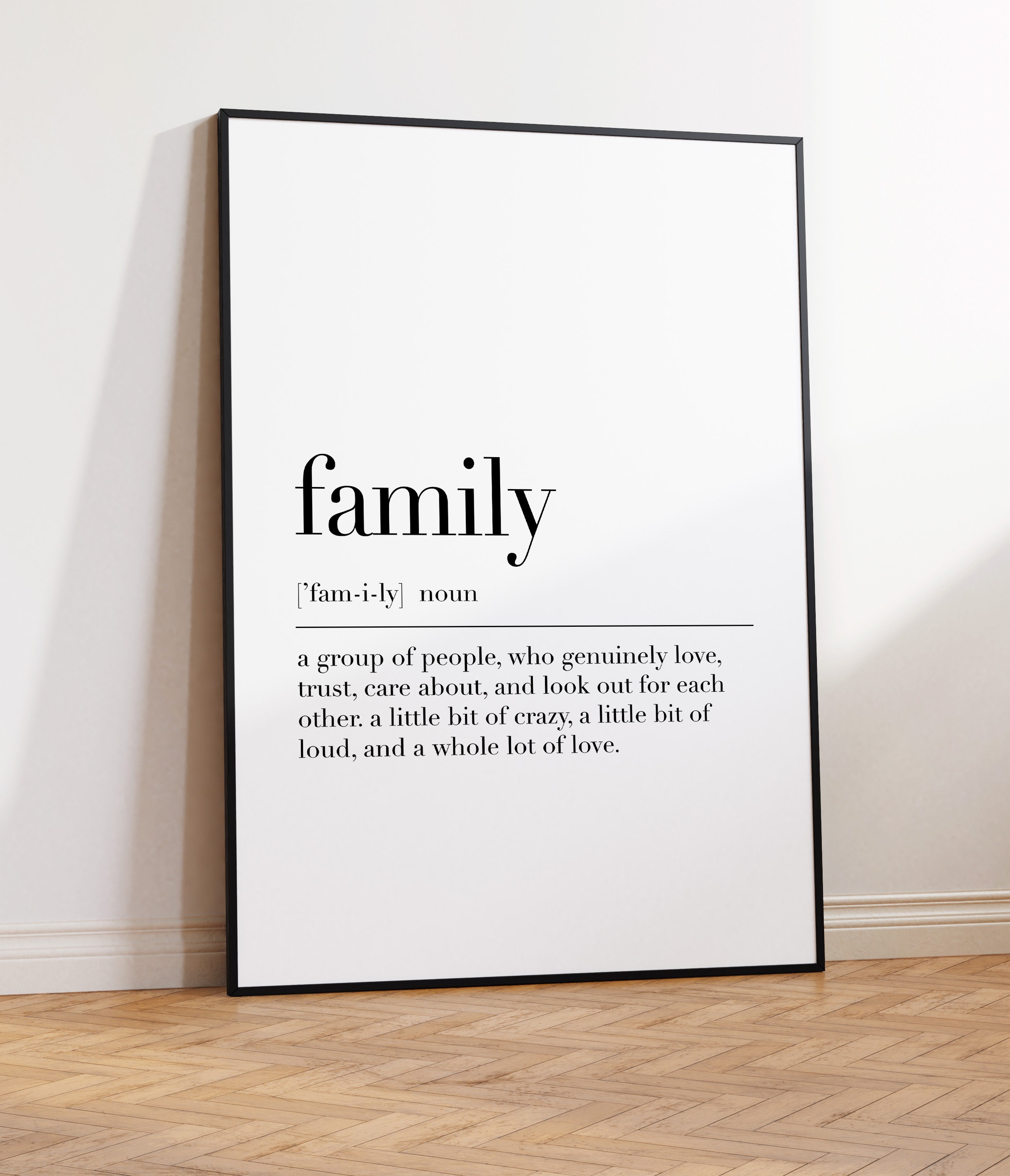 Family, Family Print, Family Poster, Family Definition, Definition ...