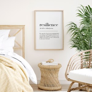 Resilience, Resilience Poster, Resilience Definition Print, Resilience ...