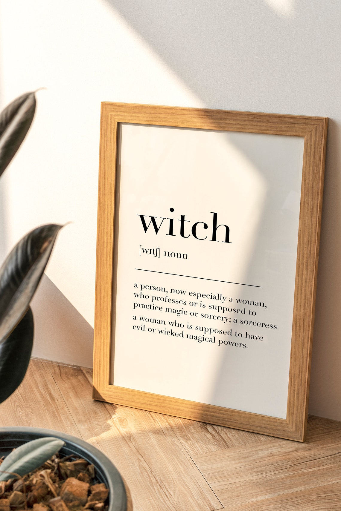 Witch Witch Print Witch Poster Witch Sign Witch Definition | Etsy
