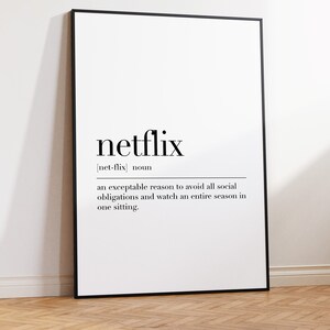 Netflix, Netflix Print, Netflix Poster, Netflix Definition, Netflix ...