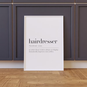 Hairdresser, Hairdresser Print, Hairdresser Poster, Hairdresser ...