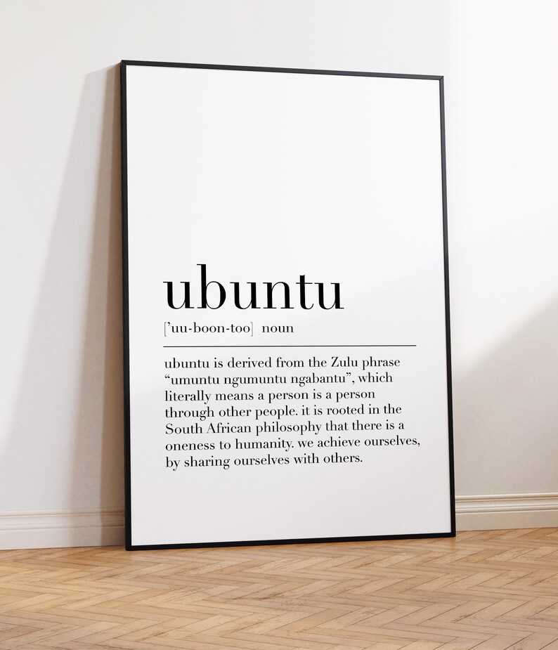 Ubuntu, Ubuntu Print, Ubuntu Poster, Ubuntu Definition Print, Ubuntu ...