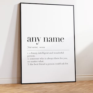 Personalized Name Definition,any Name Print,best Friend Definition ...