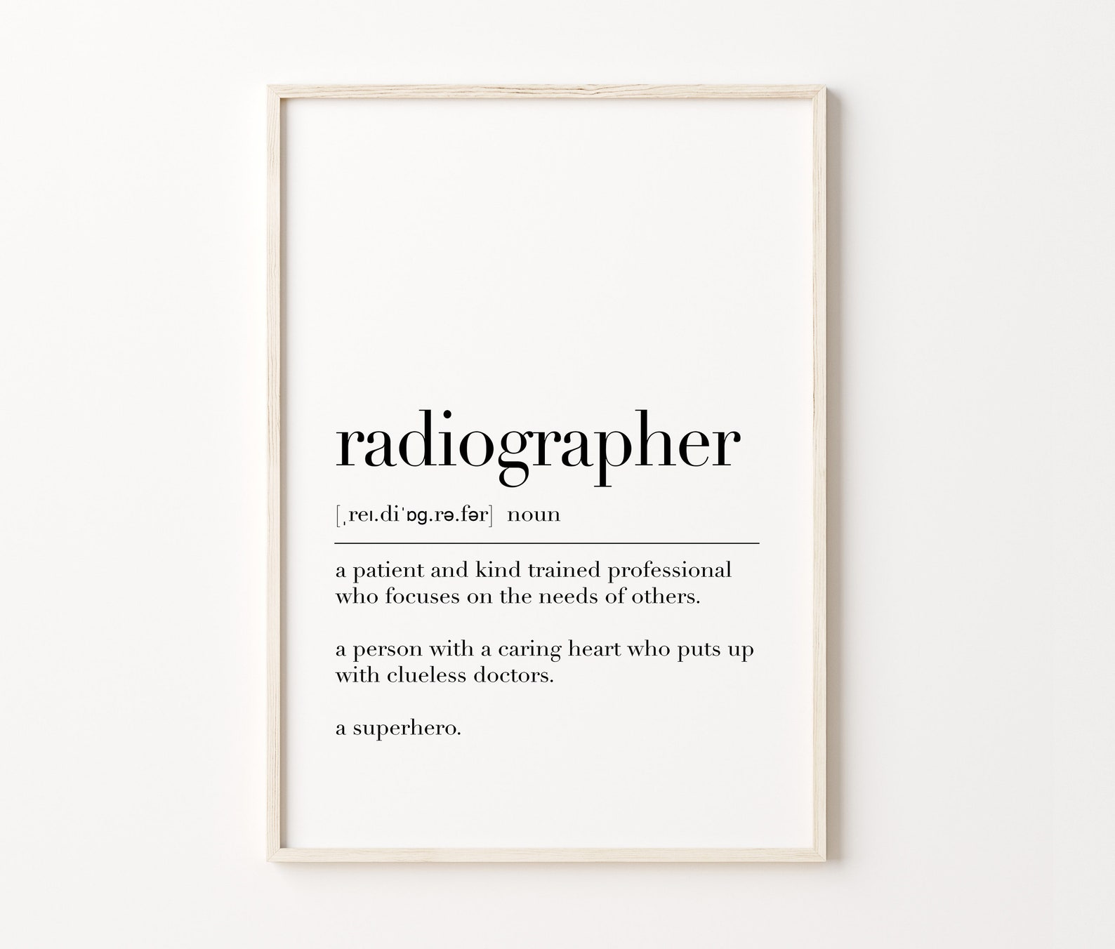 Radiographer, Radiographer Poster, Radiographer Definition ...