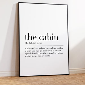The Cabin, the Cabin Print, the Cabin Definition, the Cabin Wall Art ...