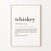 Whiskey, Whiskey Print, Whiskey Sign, Whiskey Definition Print, Alcohol ...
