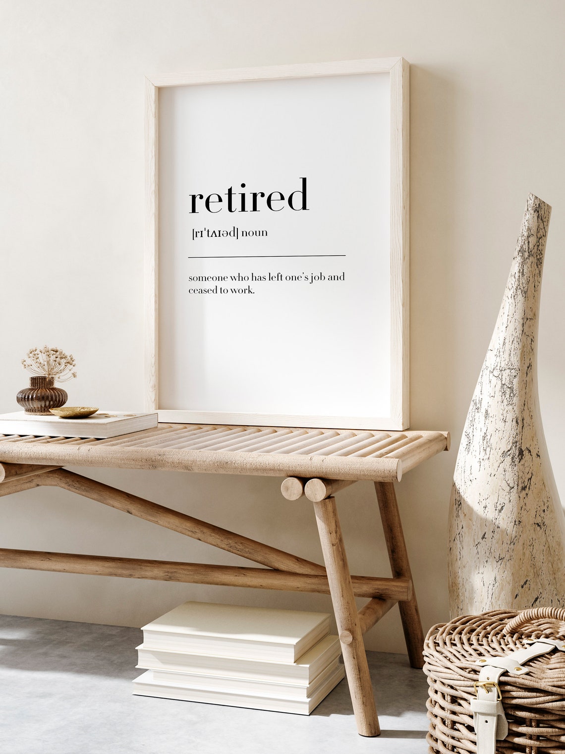 Retired Definition Print Retirement Poster Retired Print - Etsy