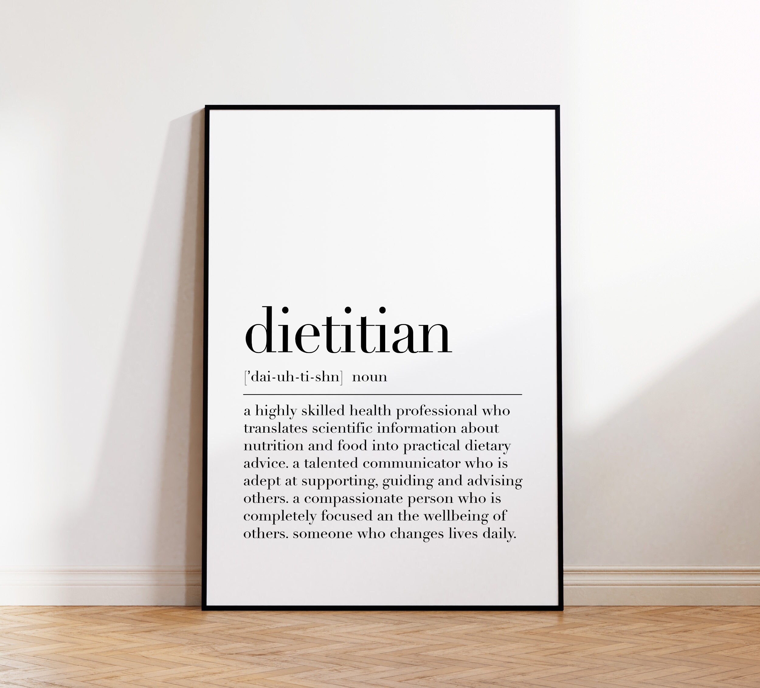 Dietitian, Dietitian Print, Dietitian Poster, Dietitian Definition ...