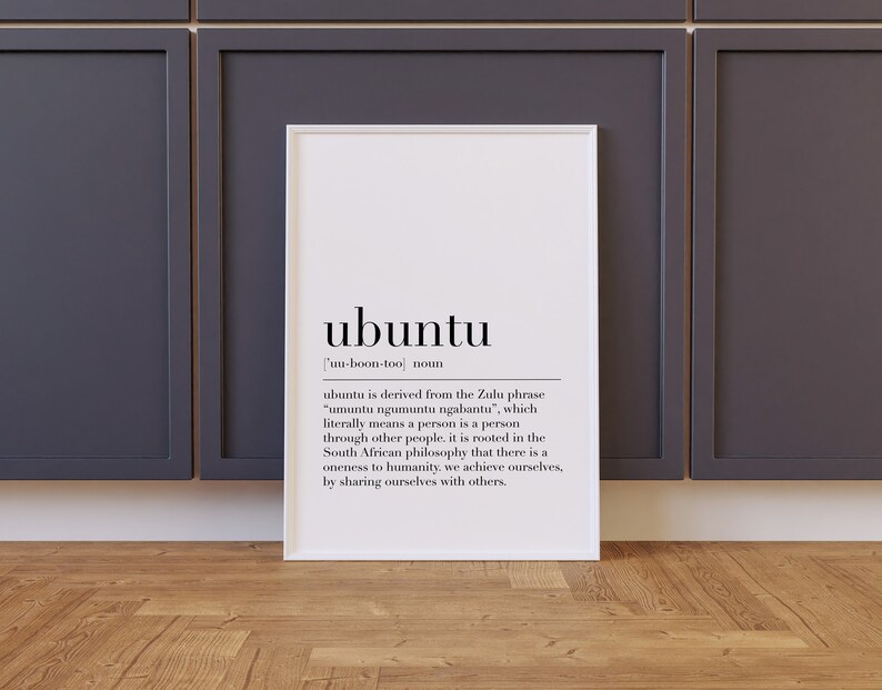 Ubuntu, Ubuntu Print, Ubuntu Poster, Ubuntu Definition Print, Ubuntu ...